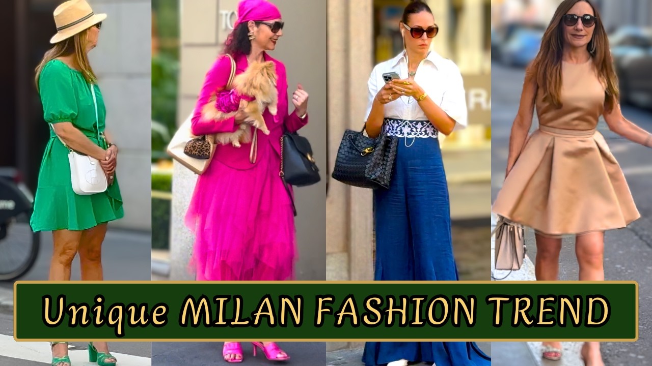 Unique Milan Fashion Trend. Italian Summer Street Style - YouTube