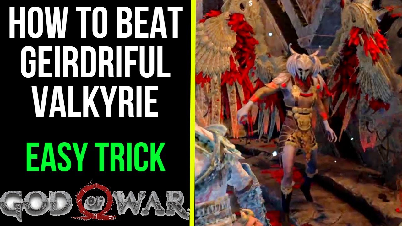 God of War - How to Beat Geirdriful Valkyrie | Foothills Valkyrie - YouTube