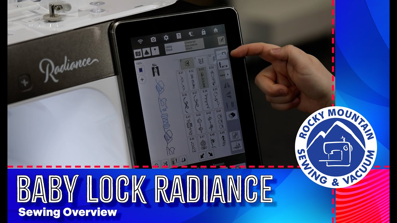 Sewing on the NEW Baby Lock Radiance! - YouTube