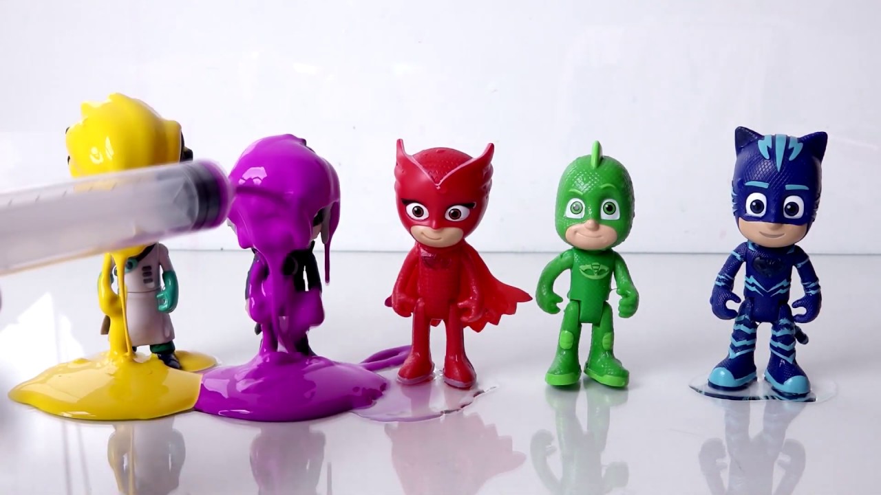 Pj Masks Learn Colors Paint, Hulk Face and Pj Masks Toys, Learn Colors ...