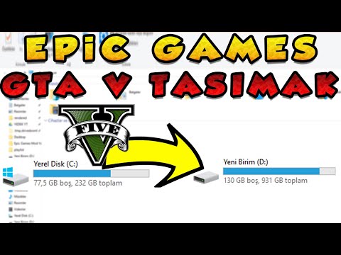 Kolayca Başka Diske Taşıma Yöntemi | Epic Games | GTA V | 4K |
