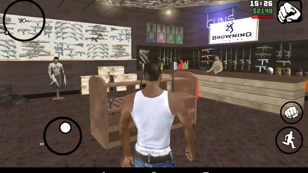 GTA SA Android - Ammu-Nation Interior HD! (Retexture) - YouTube