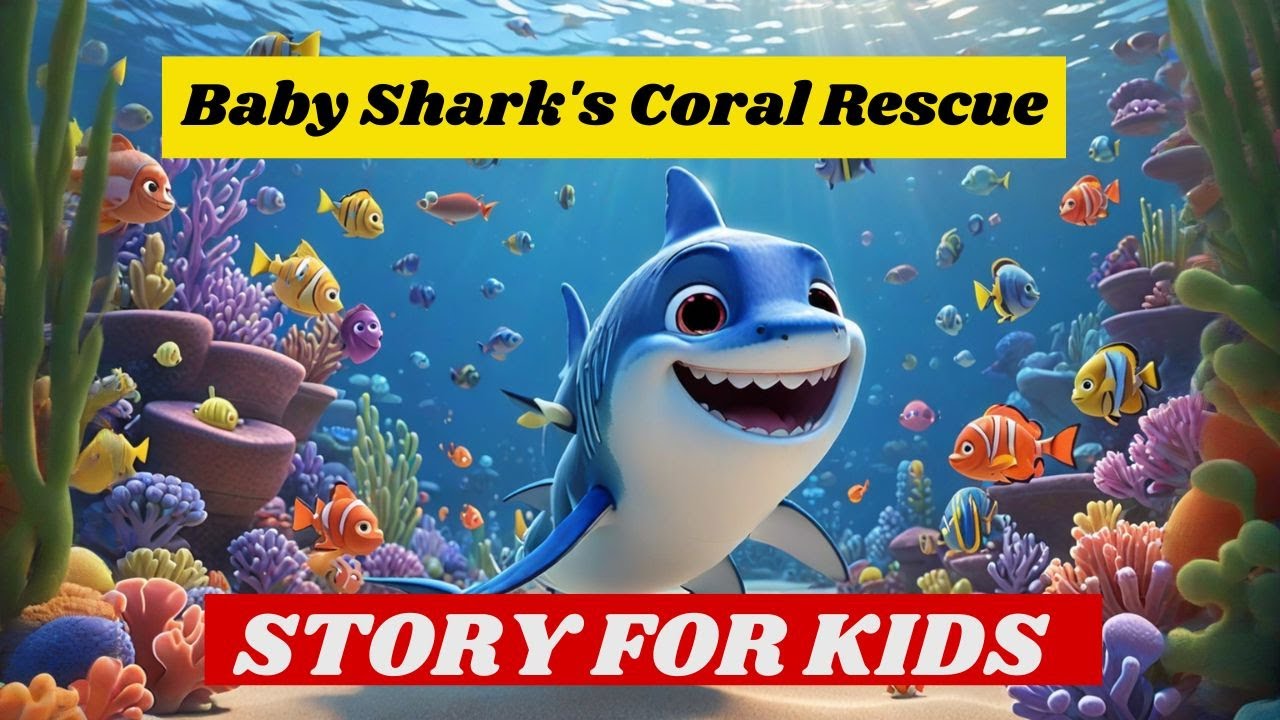 Baby Shark's Coral Rescue | Baby Shark Adventure | Bedtime Story for ...