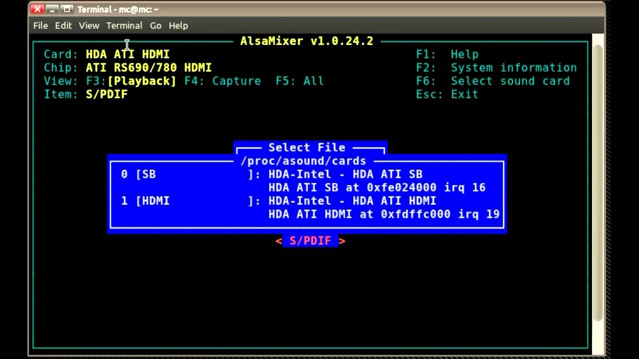 Mythbuntu 11.04 (Natty Narwhal) HDMI sound setup - YouTube