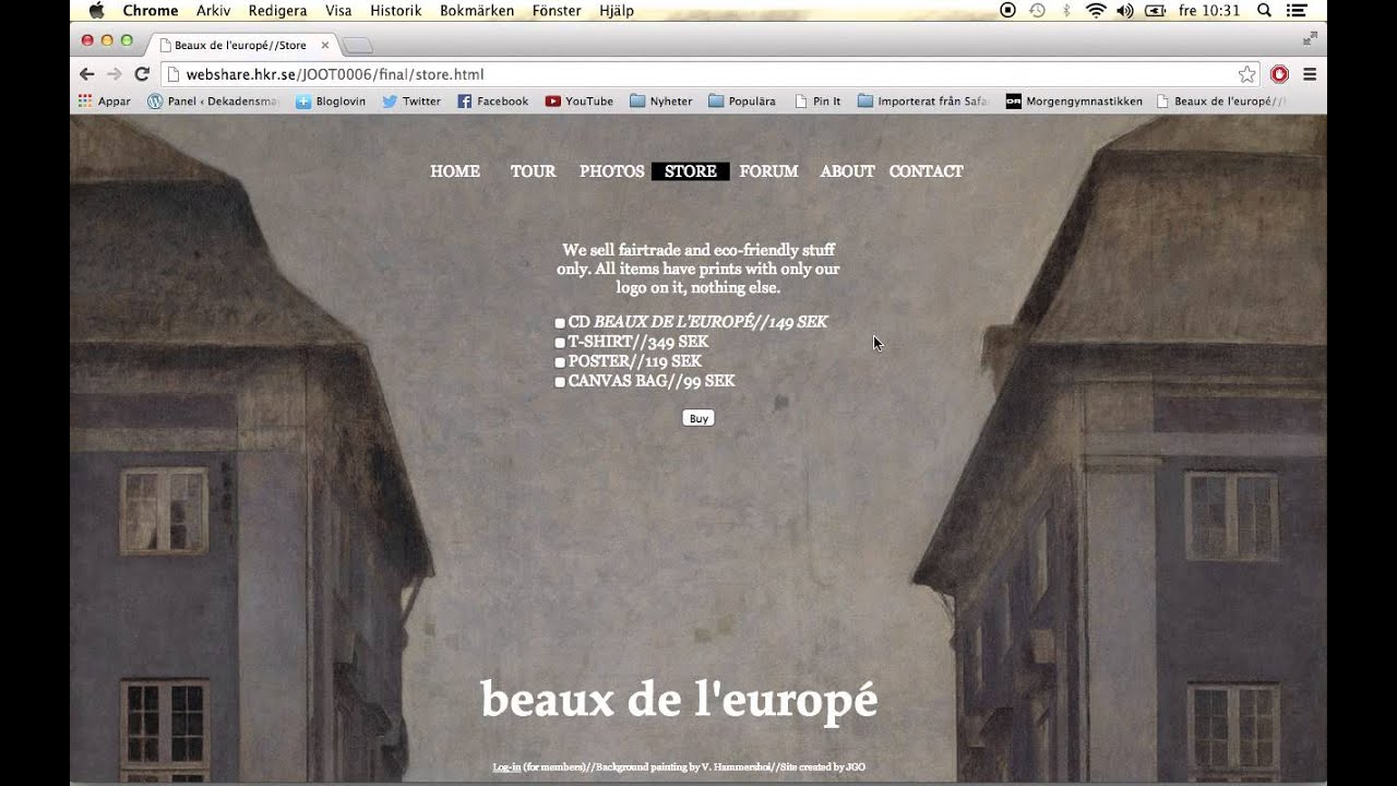 Screencast, Final assignment - YouTube