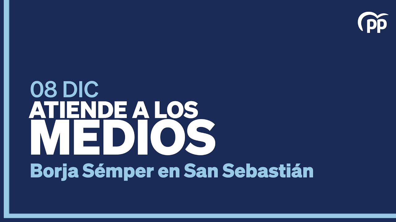 Borja Sémper atiende a los medios en San Sebastián - YouTube