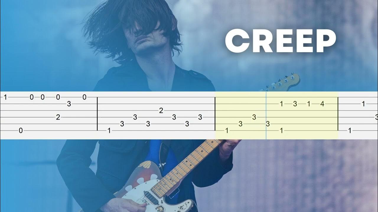 Creep - Radiohead - Fingerstyle Guitar Tutorial TAB - YouTube