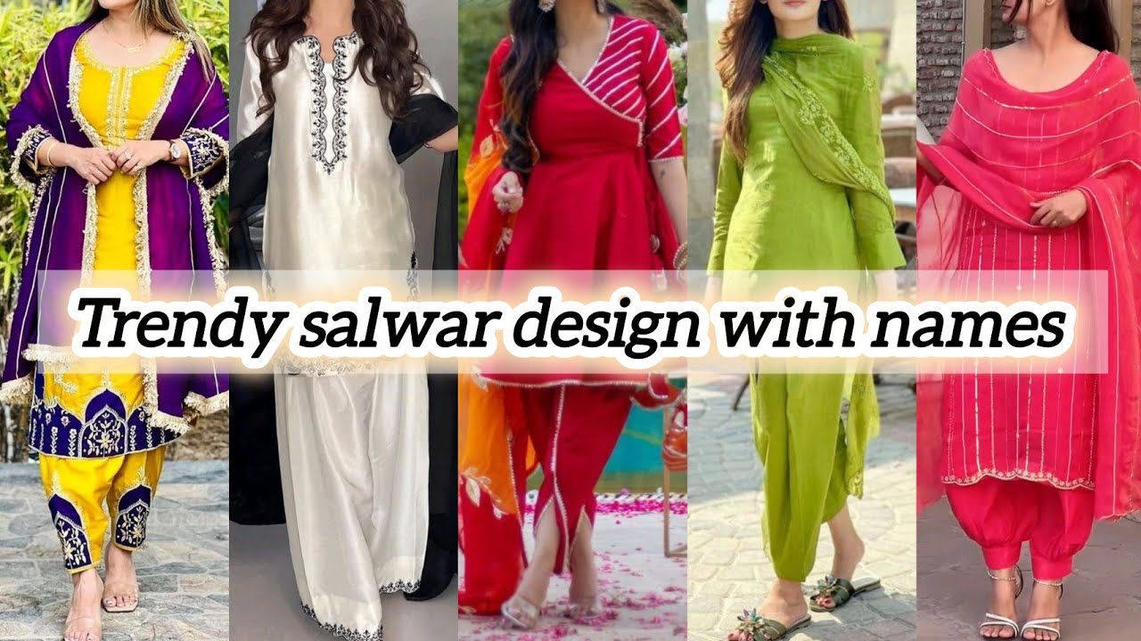 #2025 Trendy Different types of salwar with names/ latest types of ...