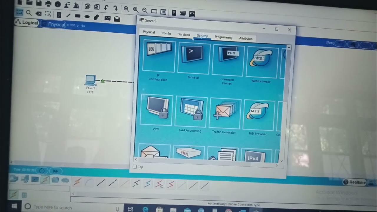 SIMULASI MEMBUAT JARINGAN SEDERHANA HTTP SERVER - YouTube