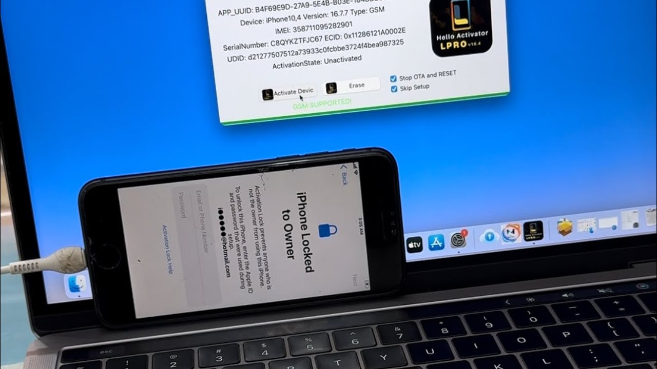 LPro Hello Activator IPhone 6S to X Activation Lock By-pass With ...