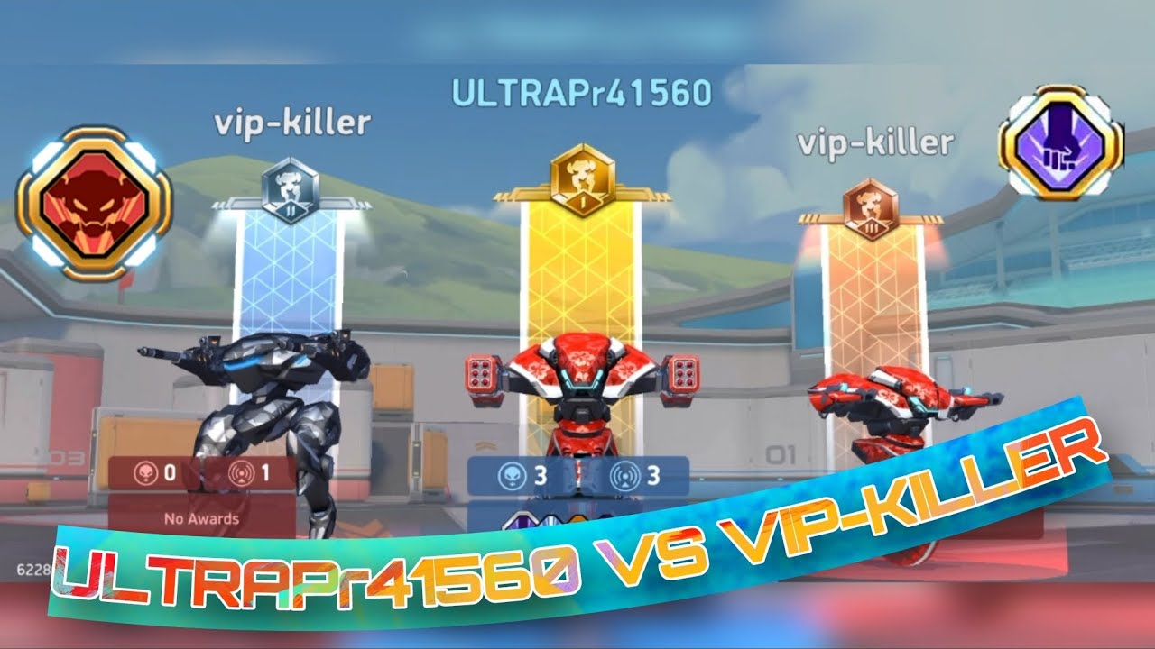 ULTRA MECH 16X2 VS VIP-KILLER - Godlike Nemesis - Mech Arena Robot Showdown - YouTube