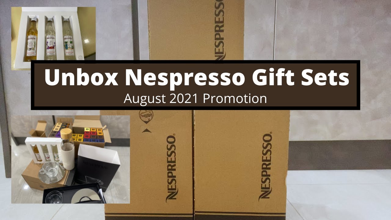 Unbox Nespresso gift sets - YouTube