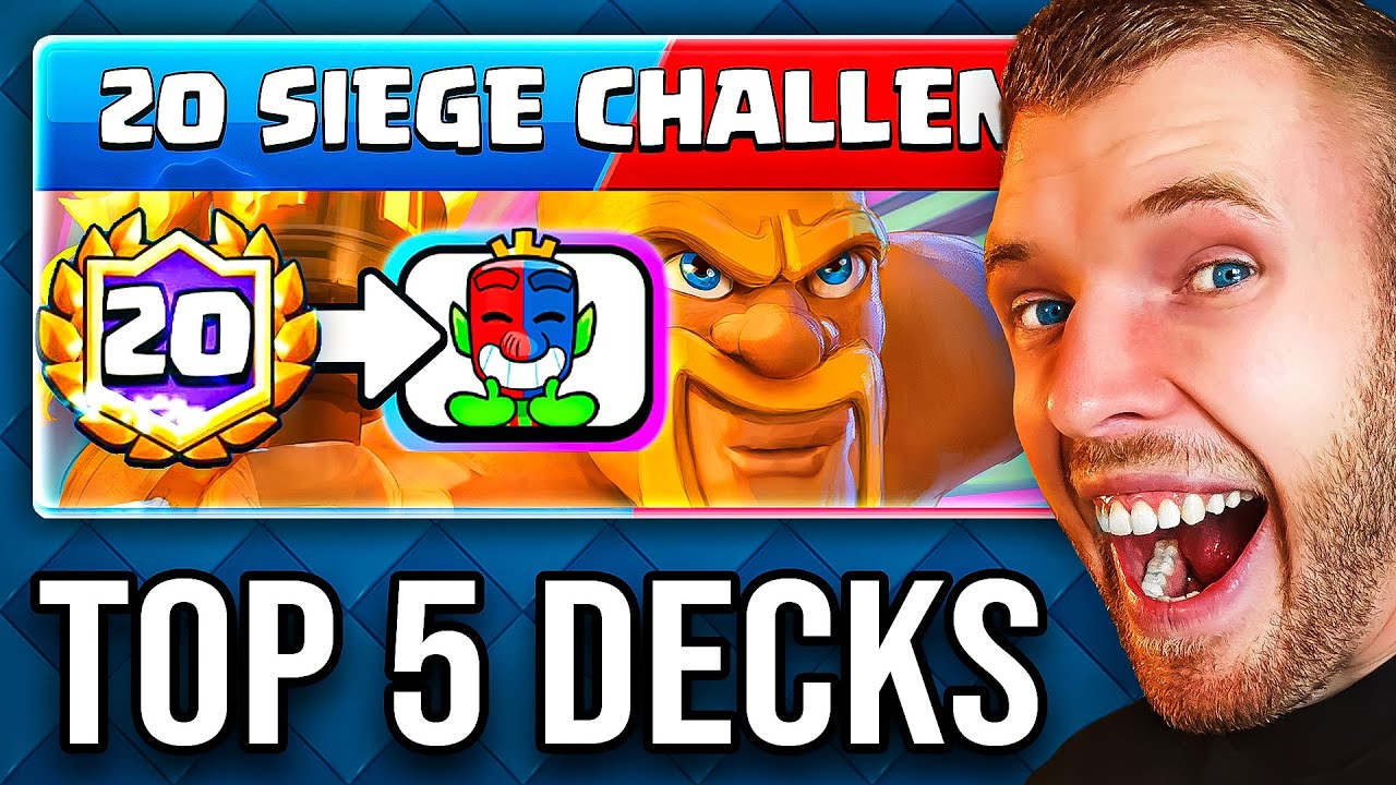 🏆🥇TOP 5 BESTE DECKS für 20 SIEGE! (Gratis Emote) | Clash Royale Deutsch ...