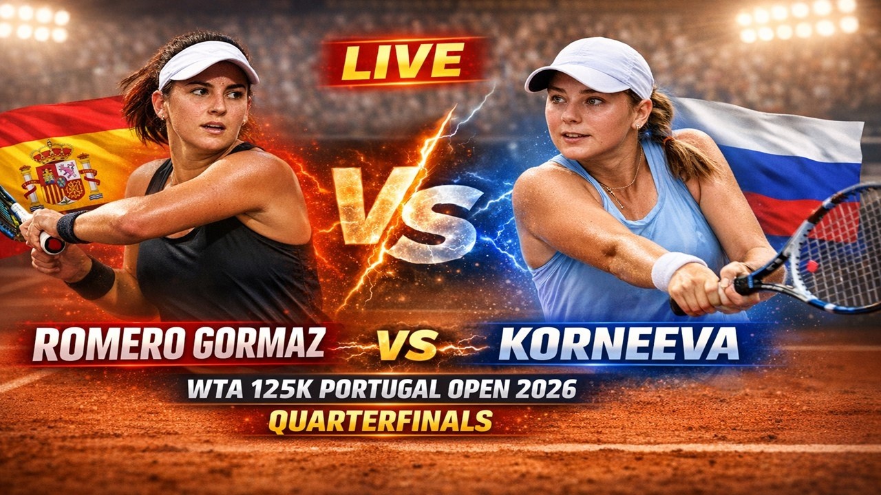Leyre Romero Gormaz vs Alina Korneeva 🎾LIVE TENNIS WTA 125K PORTUGAL ...