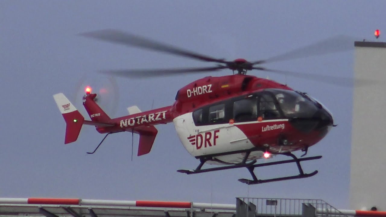 ITH Christoph Weser D-HDRZ DRF Luftrettung Bremen startet an Uniklinik ...