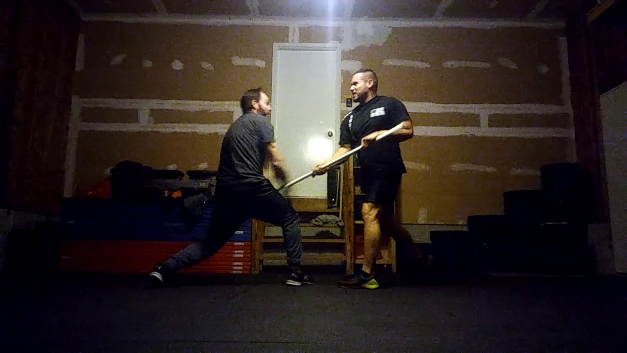 Streetfight Bare Knuckle Tactical Defense Drill against Staff Attack ...