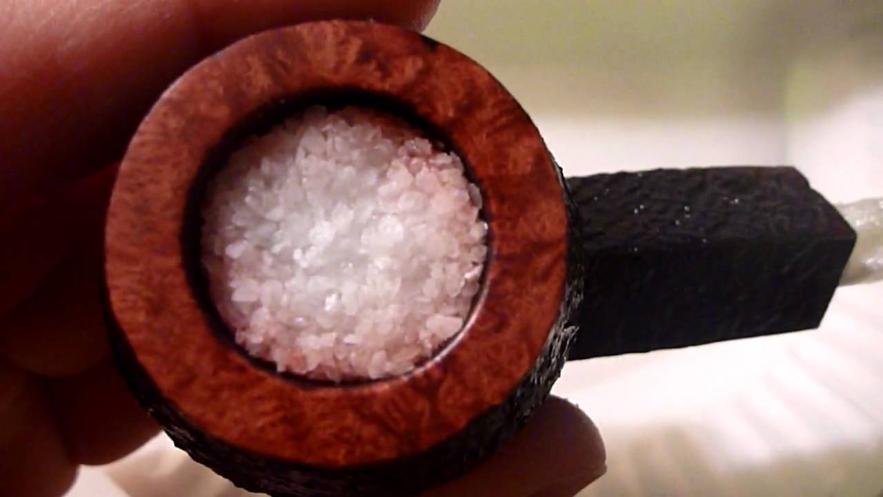 Part 1: Salt & alcohol treatment on my new Becker pipe - YouTube