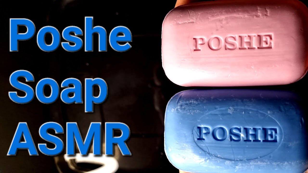 ASMR 💙 Poshe soap 🩷 Lathering and Soaked soap 💙 Mushy Soap 🩷 Color soap ...