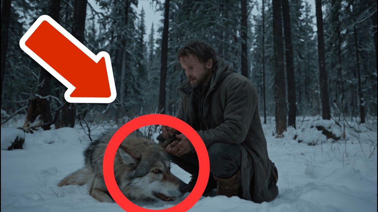 A LONELY HUNTER SAVED A STARVİNG WOLF — A YEAR LATER, THE WOLF RETURNED ...