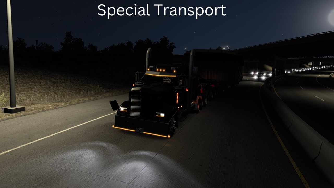 American Truck Simulator- Jon Ruda's w900 Highway Killer hauling a ...
