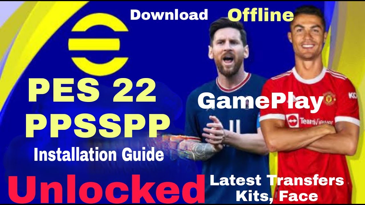 eFootball PES 22 PPSSPP-PSP for Android, English Commentary, Latest ...