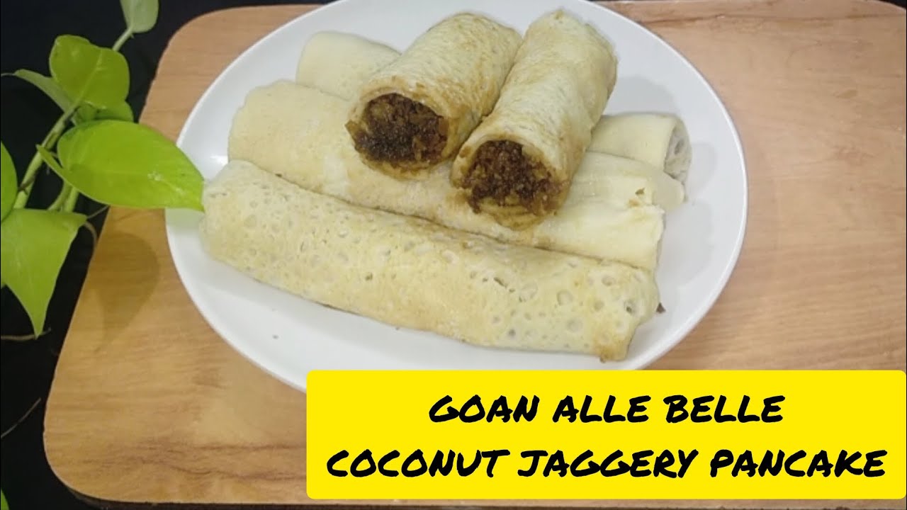 Goan alle belle || Coconut jaggery pancake || #cooking #food #coconut # ...