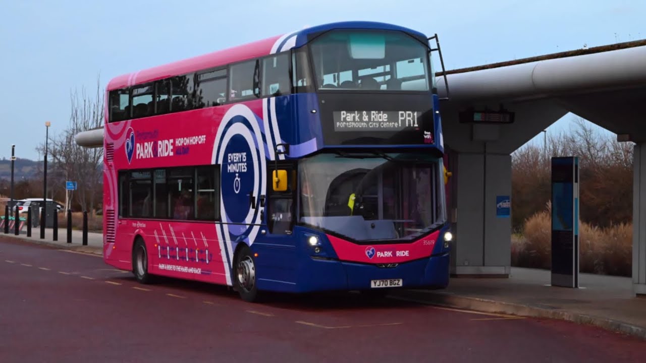 *FIRST DAY OF SERVICE* | First Solent | PR1 to Portsmouth | Onboard Bus ...