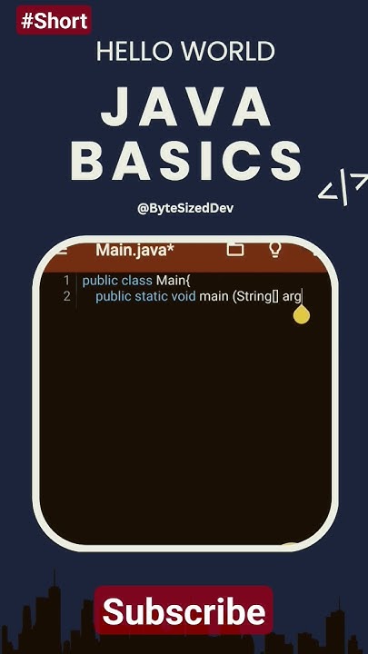 Java Programming Basics Hello World Program Android Programming Java Android Coding Youtube