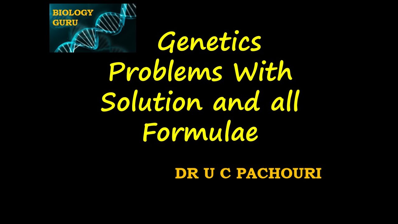 Genetics Problems With Solution & Formulae |Genetics| Class 12 | Target ...