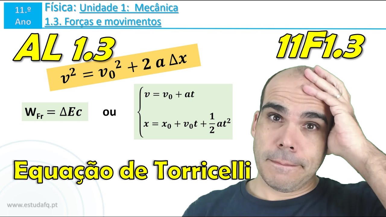 Dedução da Equação de Torricelli | Considerações energéticas e pelas ...