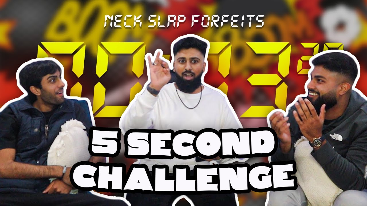 5 SECOND CHALLENGE - (Neck Slap Forfeits) - YouTube
