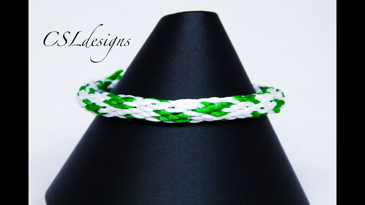 Four leaf clover kumihimo braid | St. Patrick's Day - YouTube