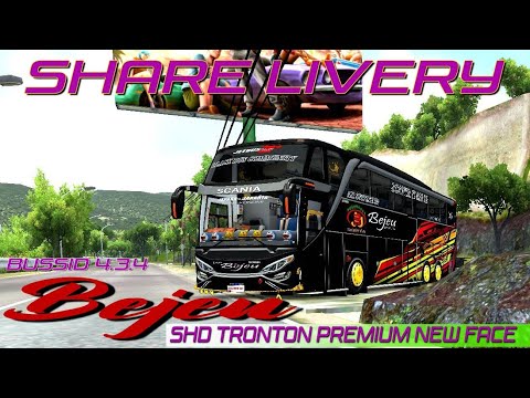 SHARE ‼️ LIVERY BEJEU SHD TRONTON PREMIUM NEW FACE || BUSSID 4.3.4 ...
