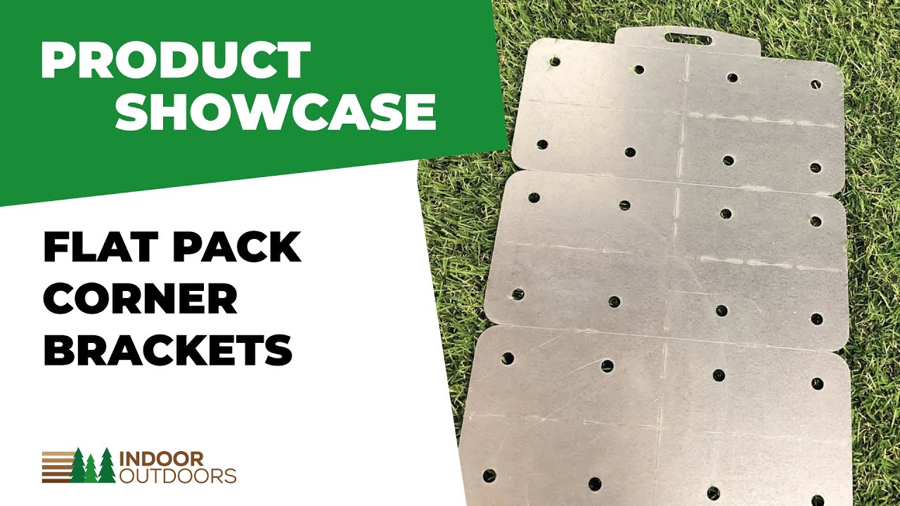 Flat Pack Sheet of Universal Corner Brackets in Galvanized Steel - YouTube
