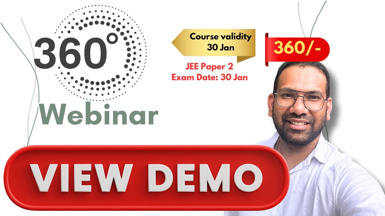 360 Webinar DEMO Session is the Secret to Cracking JEE2 in 1st Attempt ...
