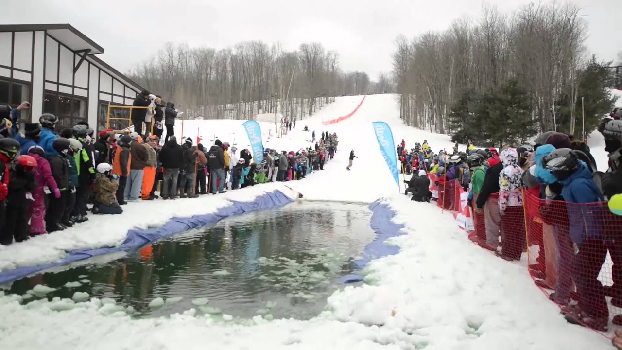 Peek'n Peak - Spring Fest Pond Skimming - YouTube