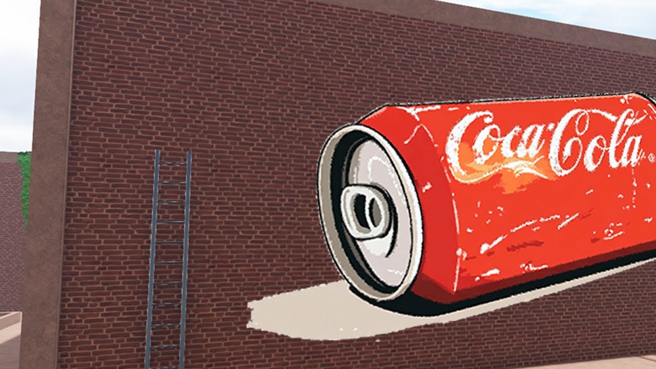 ⭐⭐⭐ Coca-Cola Can Drawing in Spray Paint (Roblox) | BunnyStar - I Bet ...