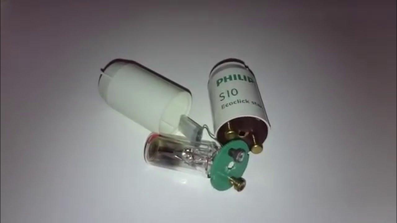 Understanding and changing fluorescent light starter - YouTube