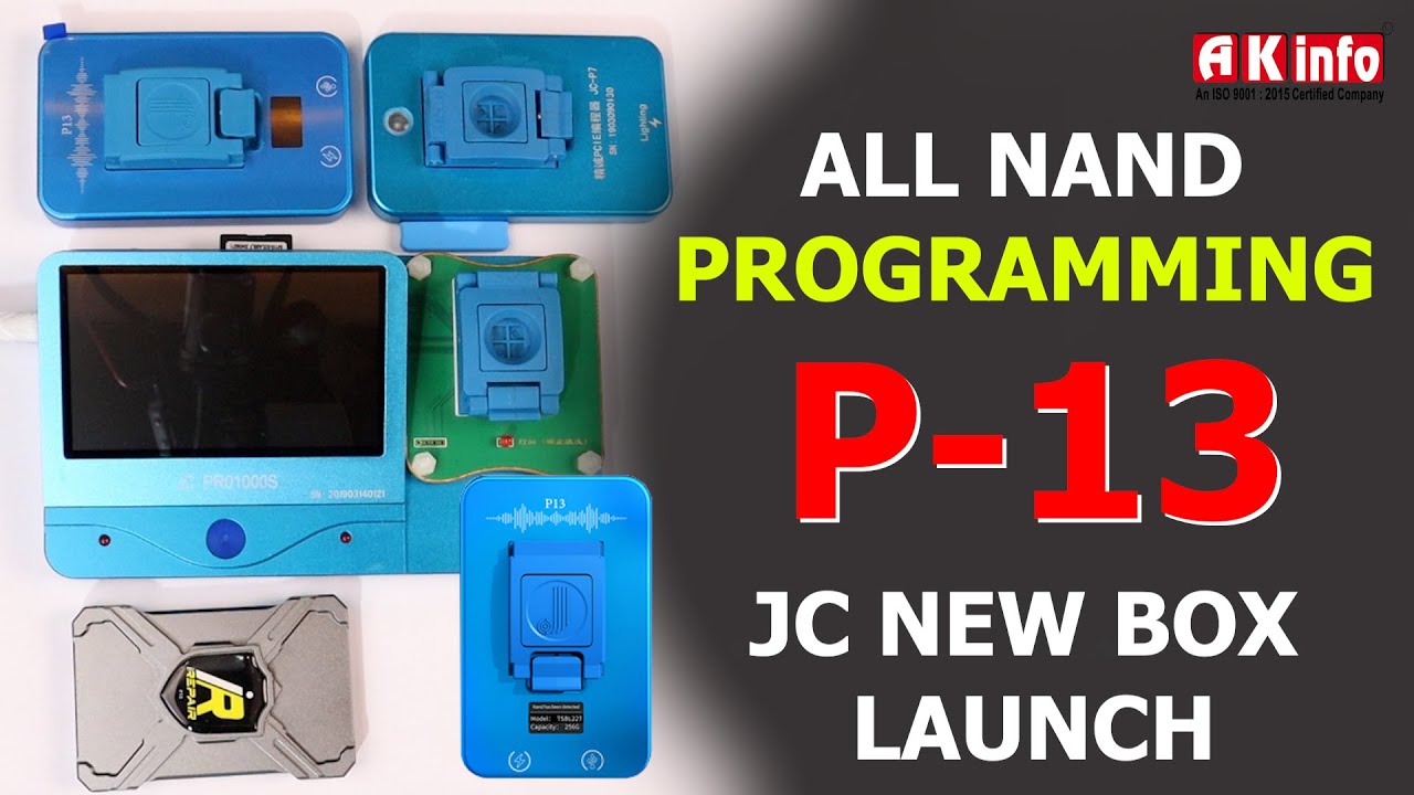 JC BOX P-13 UNBOXING NAND PROGRAMMING, NAND UPGRADE iphone repairing ...