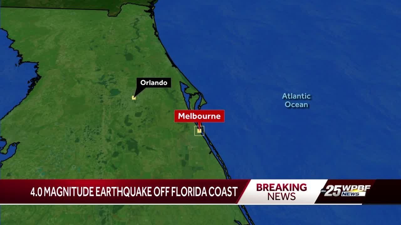 Rare earthquake about 100 miles off Florida Coast - YouTube