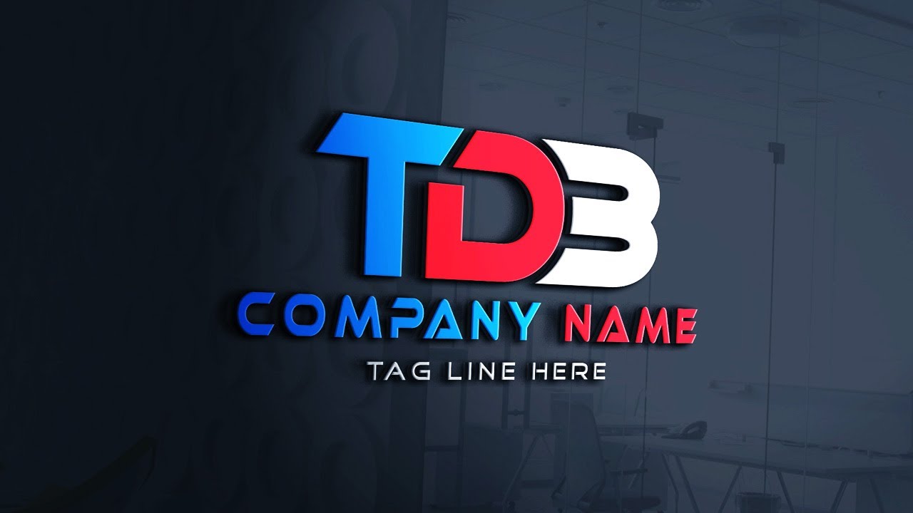 how to make TDB logo design in illustrator||Learn Graphic Design ...