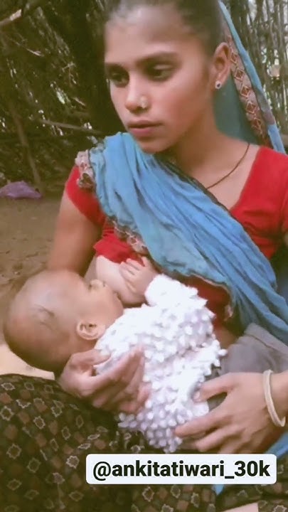 breastfeeding indian village mom vlog - YouTube