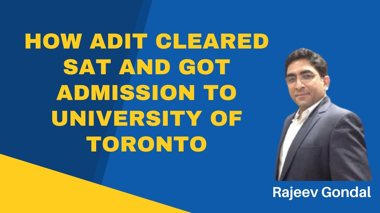 SAT Success Strategies - Adit Shah - YouTube