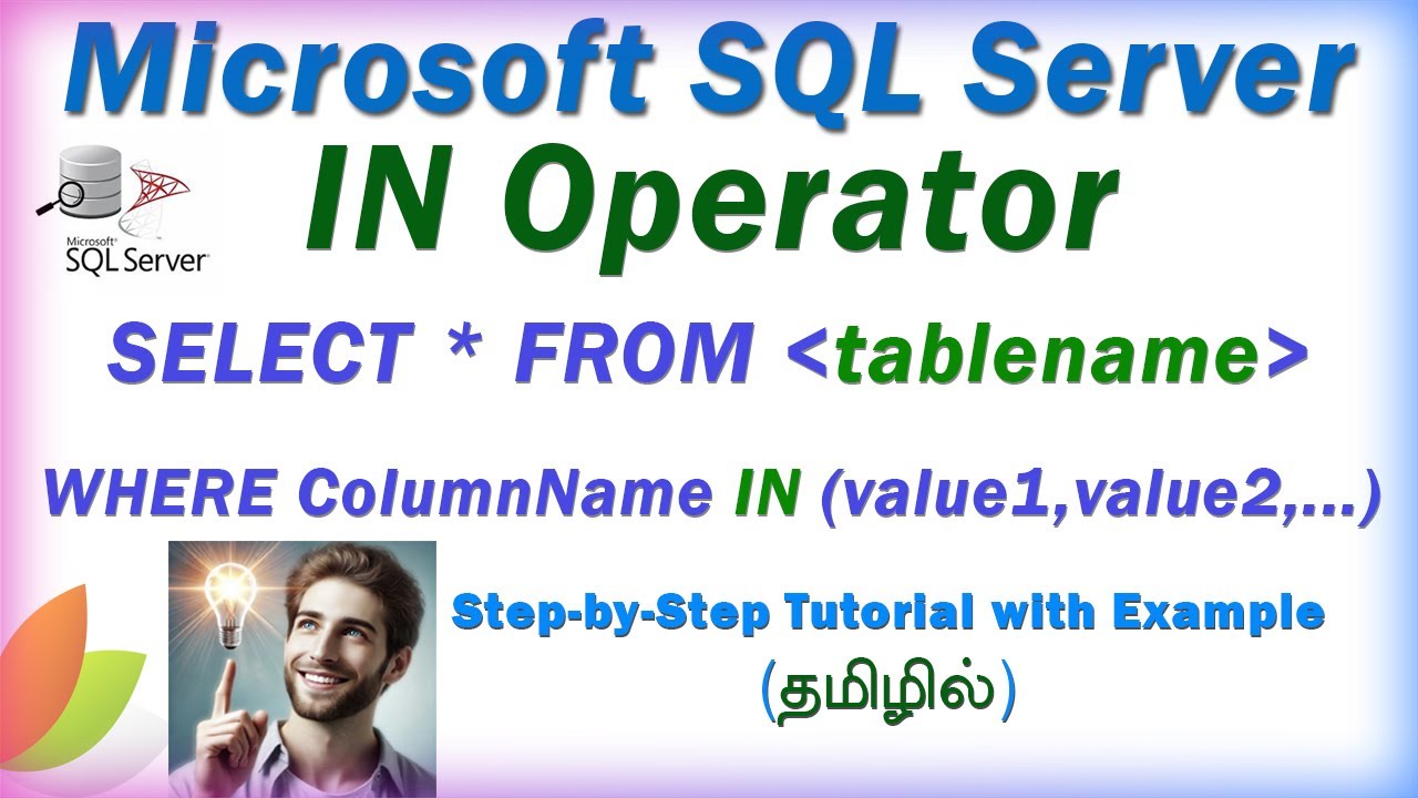 How To Use The Sql In Operator In Ms Sql Server Ms Sql In Operator 3934