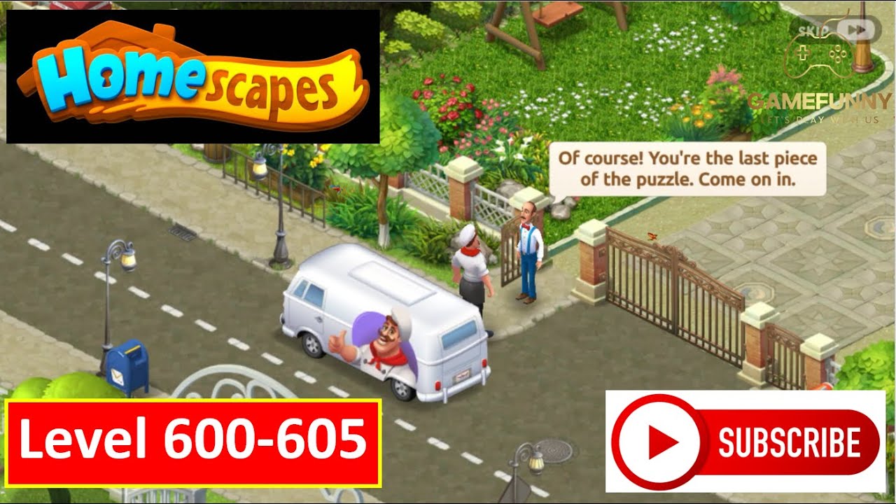 Homescapes part 81 (level 600-605) - YouTube