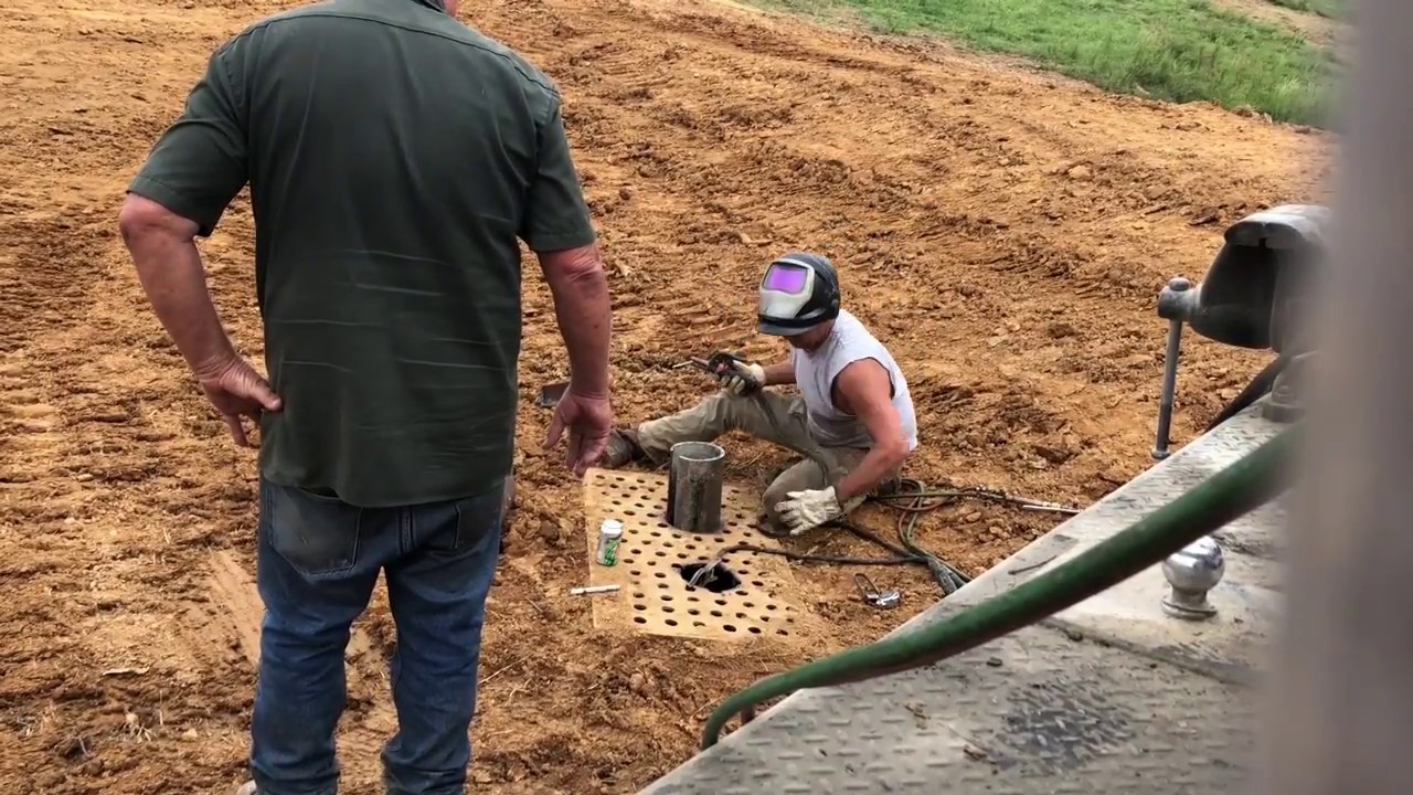 Welding drops for the dry dams!! - YouTube