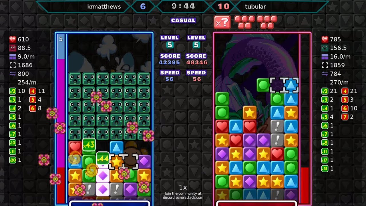 Panel de Pon / Tetris Attack - 45-chain - YouTube