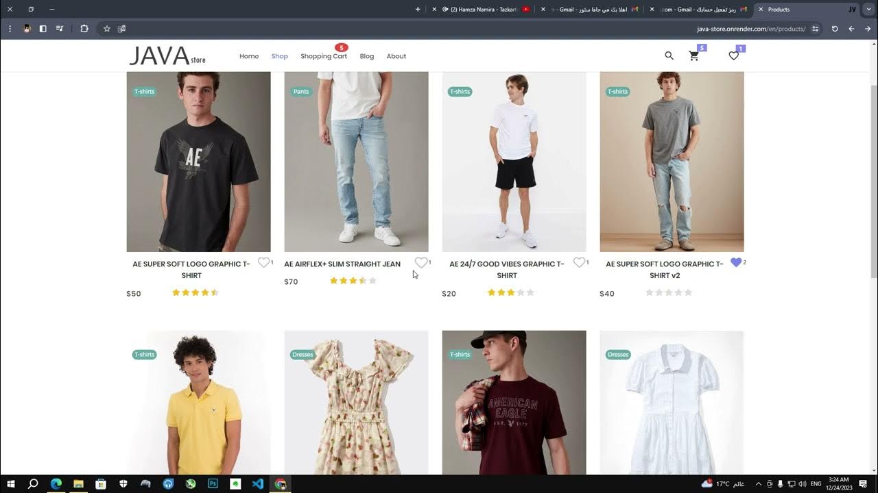 E-Commerce 'Java Store' - YouTube