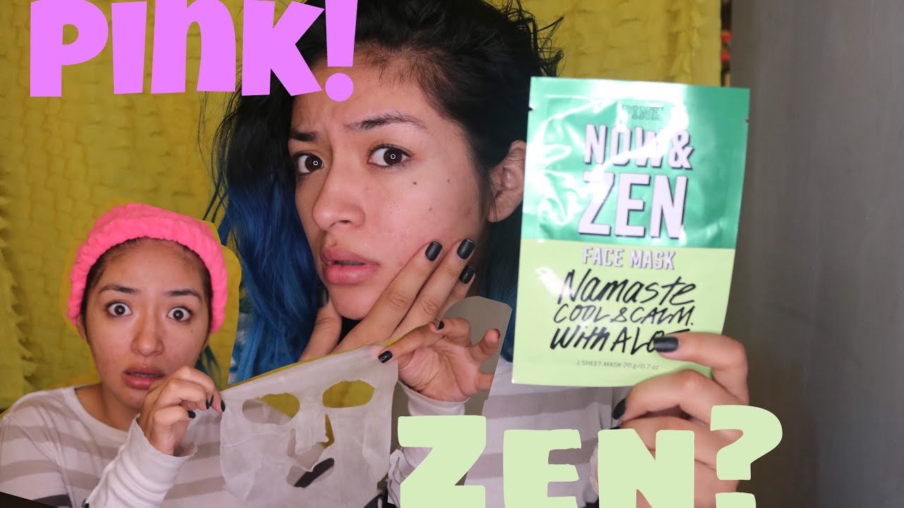 NEW VS/Pink SHEET MASK NOW & ZEN - YouTube