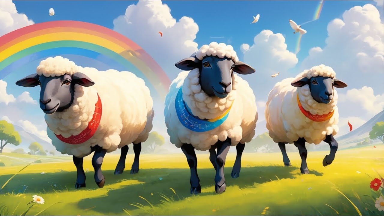 Baba Colorful Sheep Kids Rhymes Song | Fun & Cheerful Song For Kids ...